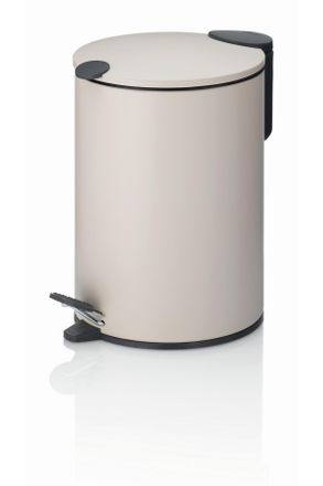 KELA Kosmetikeimer Mats, Beige, Kunststoff, 3 L, 17 cm, Badaccessoires, Waschplatzzubeh&ouml;r, Kosmetik- & Abfalleimer