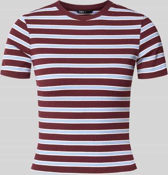 Only Slim Fit T-Shirt mit Viskose-Anteil Modell JUNE