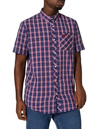 Lonsdale London T-Shirt à Manches Courtes pour Homme M Red/White/Dark Blue