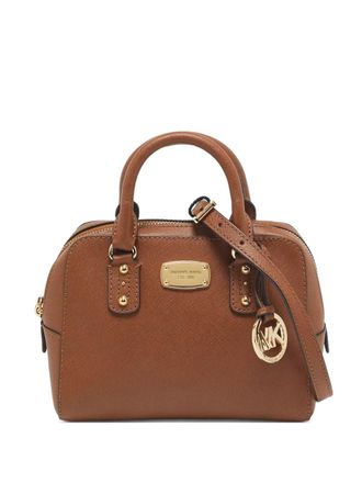 Michael Kors sac cabas pre-owned à plaque logo - Marron