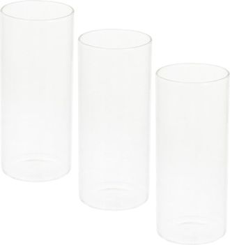 Luxshiny 3st&uuml;cke Kerzenbeh&auml;lter Aus Glas Zylindrische Kerzenhalter Transparente Votivkerzenhalter F&uuml;r Tischdekoration DIY-kerzenbecher F&uuml;r Hausparty Und Candle