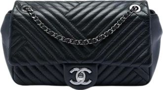 Chanel Sac bandouli&egrave;re matelass&eacute; vintage doccasion - Femme - Pre-owned - Noir - Taille: ONE Size