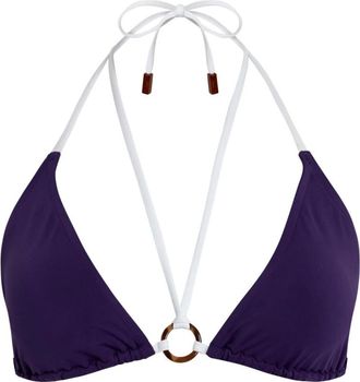 Vilebrequin Femme, Maillots de bain, Violet, Taille: 42 FR Triangle Bikini Top Solid