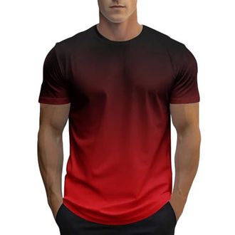 Generic T-shirt l&eacute;ger &agrave; col rond pour homme, tendance, extensible, confortable, l&eacute;ger, respirant, d&eacute;contract&eacute;, manches courtes, entra&icirc;nement en plein air, 01 