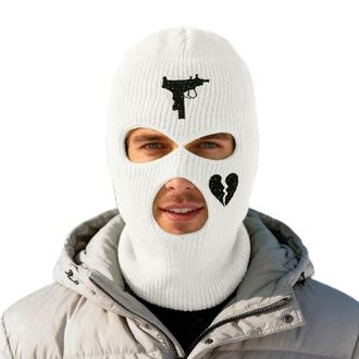 Generic Bonnet dhiver en tricot avec cache-oreilles et visi&egrave;re pour les activit&eacute;s de plein air et les activit&eacute;s de plein air par temps froid, Blanc., taille u