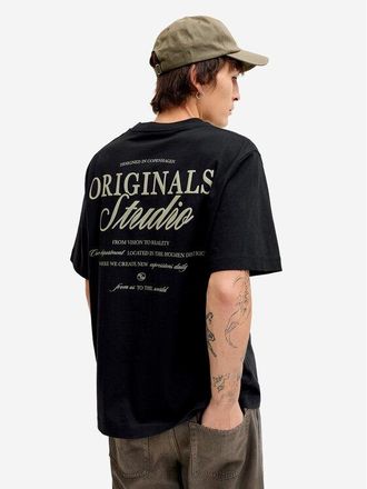 Jack & Jones Jack & Jones T-Shirt Norrebro Typo 12282898 Schwarz Regular Fit