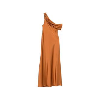 Ralph Lauren Femme, Robes, Orange, Taille: 34 FR Robe de Soir&eacute;e Une &Eacute;paule