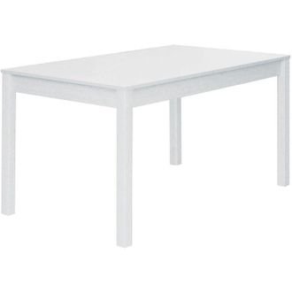 PEGANE Pegane - Table &agrave; manger coloris Blanc - longueur 140 x profondeur 80 cm