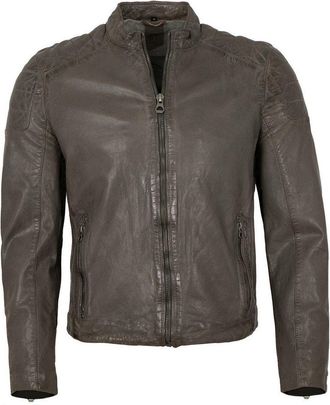 Mauritius Lederjacke GMRemko Gipsy - Herren Lederjacke Lammnappa grey