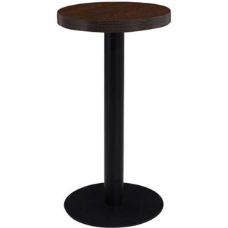 vidaXL Bistrotisch Dunkelbraun 40 cm mdf Vidaxl