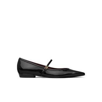 Tory Burch Double T Buckle Mary Jane Ballerinas - - Shoes - Damen - Schwarzk - 36 1/2 EU