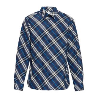 Burberry Homme, Chemises, Bleu, Taille: S Robert Shirt
