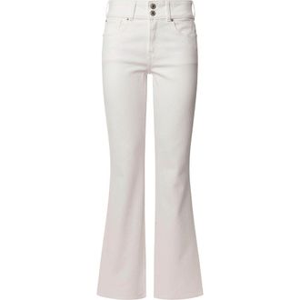 Pepe Jeans London Damen Flare Jeans MW Jeans, Wei&szlig; (Denim - TC5), 27W / 32L, Wei&szlig; (Denim - TC5), 27 W/32 L
