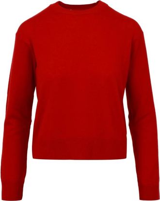 Max Mara Femme, Pulls, Rouge, Taille: 38 FR Eco Wool Sweater