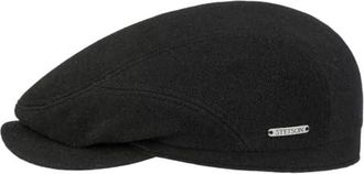 Stetson Casquette Belfast Vedrick Wool Homme - Made in The EU Gavroche avec Visiere, Doublure Automne-Hiver Hiver - 58 cm Noir