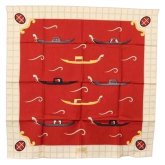 Bulgari Foulard en soie vintage Pre-owned - Femme - Pre-owned - Rouge - Taille: ONE Size