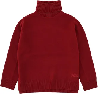 Maison Kitsun&eacute; Wool Turtleneck Sweater - Red