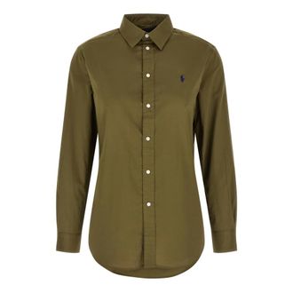 Polo Ralph Lauren Femme, Blouses et Chemises, Vert, Taille: 40 FR Chemise l&eacute;g&egrave;re en coton