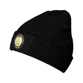 Generic Officiers De Terrain Majors Am&eacute;ricains Retrait&eacute;s Femme Homme Bonnets Tricot&eacute; Doux Skull Cap Coupe-Vent Watch Cap pour Jogging Le Quotidien Casque Moto