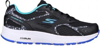 Skechers Logo Schuhe f&uuml;r Damen, Niedrig geschnitten (Schwarz/Minzgr&uuml;n)