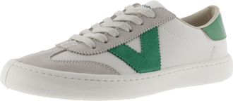 Victoria Low-Top Unisex Olmo Leder-Effekt Barefoot & Farbige & Spaltleder Teile Im Kontrast 1186100 für Erwachsene Verde 41