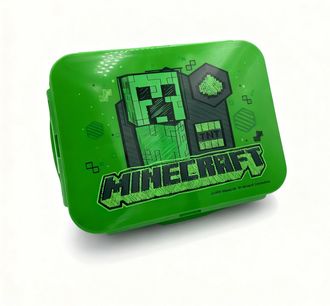 Hox Minecraft Creeper Graffiti Art Bento Lunchbox mit mehreren F&auml;chern, auslaufsichere Bento-Lunchbox mit F&auml;chern f&uuml;r Schule & B&uuml;ro, Geschenk f&uuml;r Minecraf