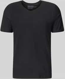 Mc Neal T-Shirt mit V-Ausschnitt und Rollsaum