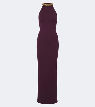 Balmain Verzierte Robe aus Strick