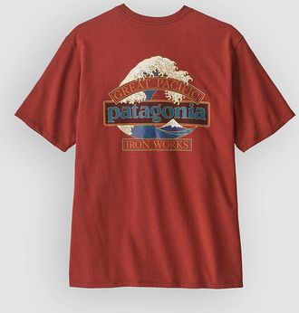 Patagonia Great Waves Responsibili- T-Shirt rusty red