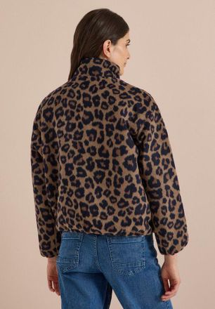 Cecil Fellimitatjacke mit Stehkragen