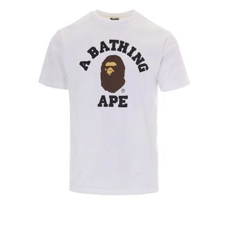 A Bathing Ape Crewneck T-Shirt - - Tops - Herren - Wei&szlig; - XL