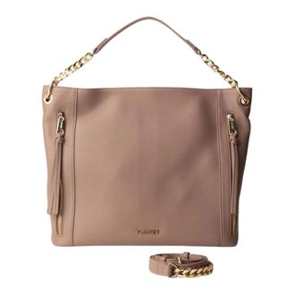 Twinset Rosa Shopper Tasche mit besticktem Muster - - Bags - Damen - Rosa - ONE SIZE