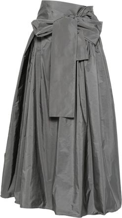 CO. GO jupe plissée à détail de noeud - Gris