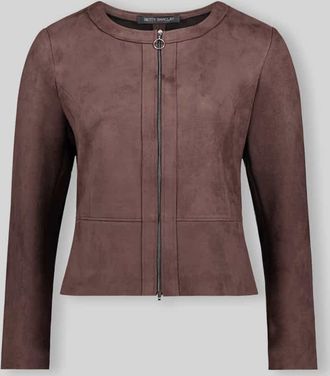 Betty Barclay Regular Fit Kurzblazer in Lederoptik Modell NOS JULI