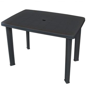 vidaXL Vidaxl - Table de jardin Anthracite 101 x 68 x 72 cm Plastique