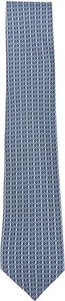 Ferragamo Homme, Accessoires, Bleu, Taille: ONE Size Cravate en soie à motifs