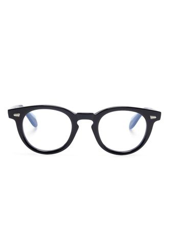 Cutler and Gross lunettes de vue à monture ronde - Bleu