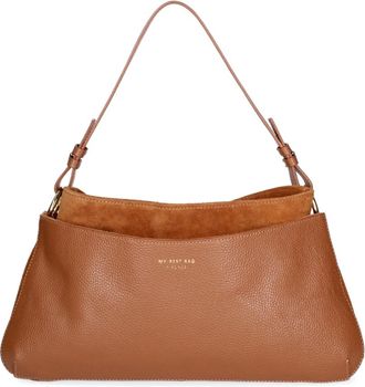My Best Bags Firenze Femme, Sacs, Brun, Taille: ONE Size Trapezio Shoulder Bag