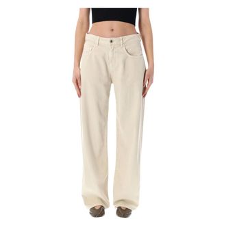 Icon Denim Los Angeles Wide Jeans - - Jeans - Damen - Beige - W26