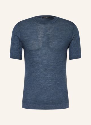 Maerz Maerz Muenchen Strickshirt Aus Merinowolle blau