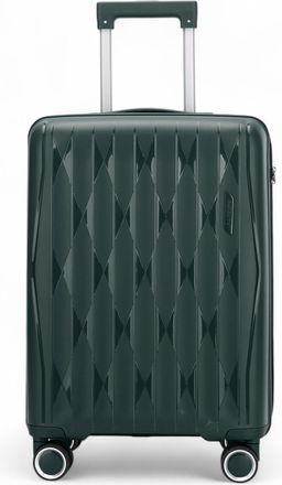 Infinity Leather Robuster Hartschalen-Kabinenkoffer 37,5 x 20,5 x 55 cm TSA-Gep&auml;ck passend f&uuml;r Easyjet, Ryanair, Wizzair