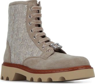 Roger Vivier Viv Rangers Boot - Beige