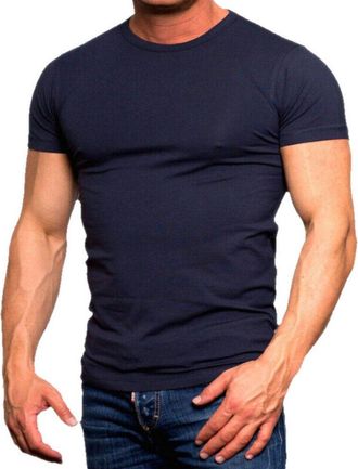 Jack & Jones T-Shirt (Spar-Set, 5er-Pack) O-Neck & V-Neck, in Unifarben, aus Bio-Baumwolle
