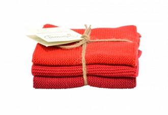 Solwang Putzlappen 767778 im 3er Set hell, mittel, dunkel Rot