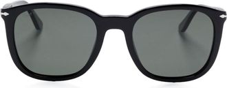 Persol Sonnenbrille mit eckigem Gestell - Schwarz