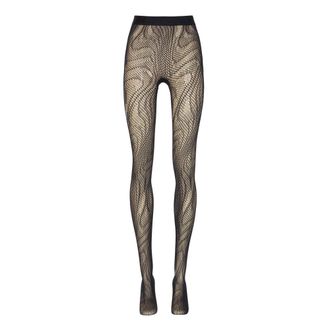 Wolford Reptile Mesh Strumpfhose - - Underwear - Damen - Schwarzk - S