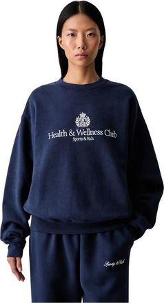 Sporty & Rich Femme, Sweatshirts et sweats &agrave; capuche, Bleu, Taille: 38 FR SweaT-shirts