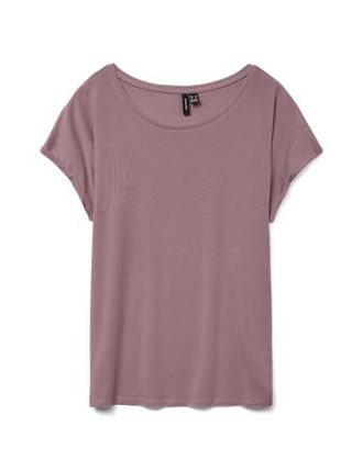 Vero Moda Femme Vmava Plain Top Gajrs Noos T-Shirt, Rose Nostalgique., XL EU