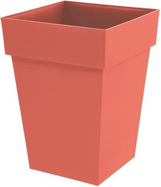 Eda Blumentopf, quadratisch, mittelhoch, Toskana, Volumen 51 l, 39 x 39 x 53 cm, Orange