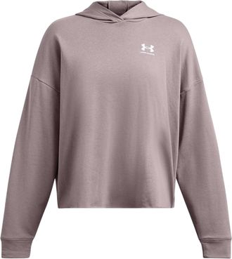 Under Armour Rival Kapuzenpullover f&uuml;r Damen, Frottee, &Uuml;bergro&szlig; (Grau)